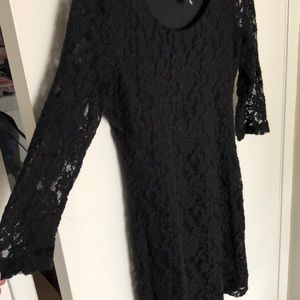 American Rag | Dresses | Black Lace 34 Sleeve Dress | Poshmark